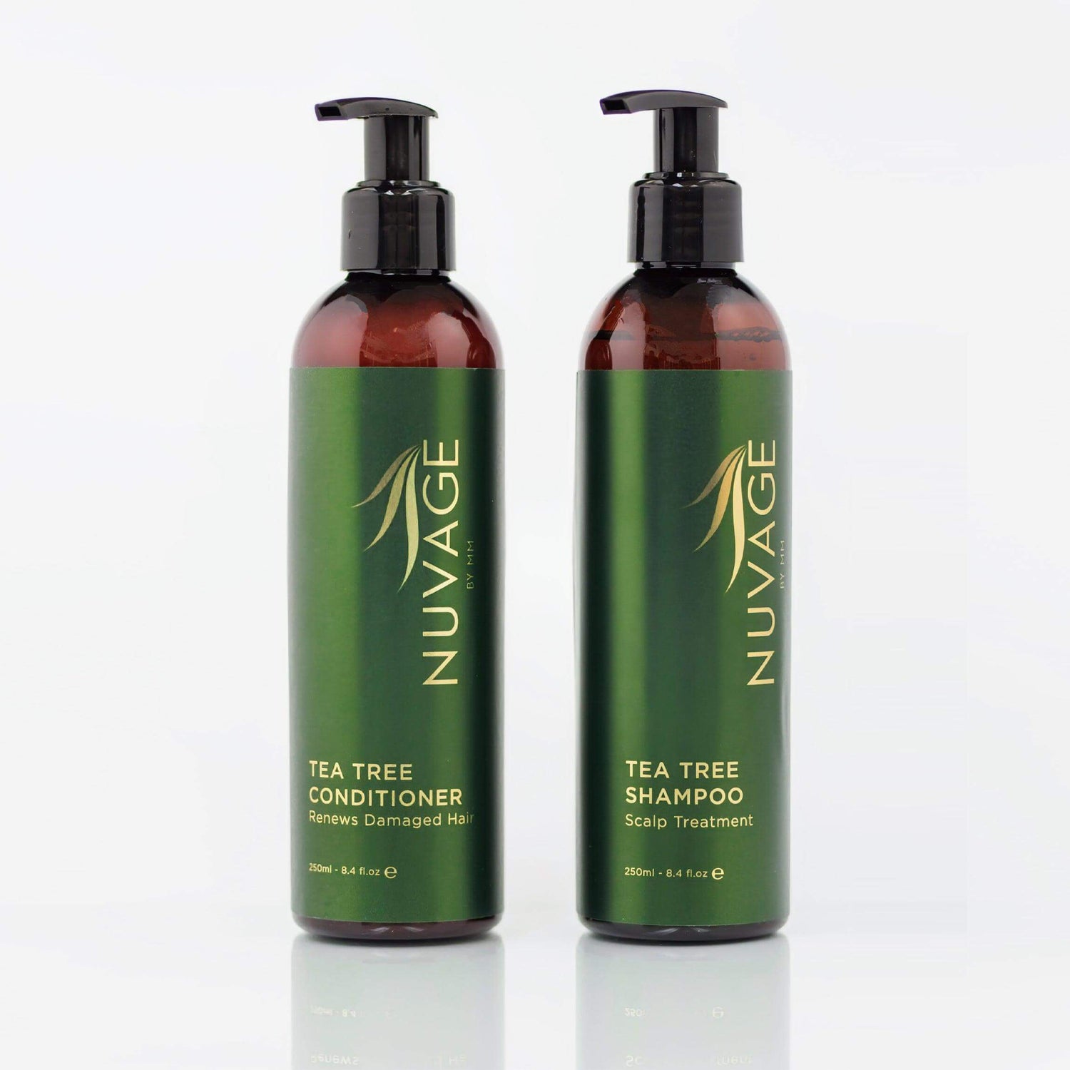 Tea Tree-sjampo 250 ml naturlig hår- og hodebunnsbehandling NUVAGE